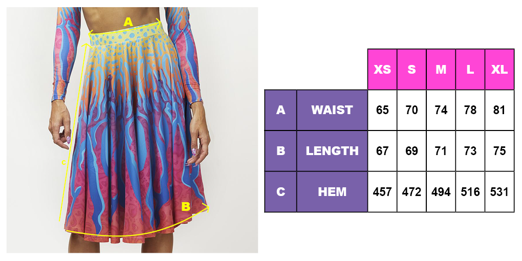 CRYPTIC FREQUENCY CIRCLE SKIRT – NIXI KILLICK